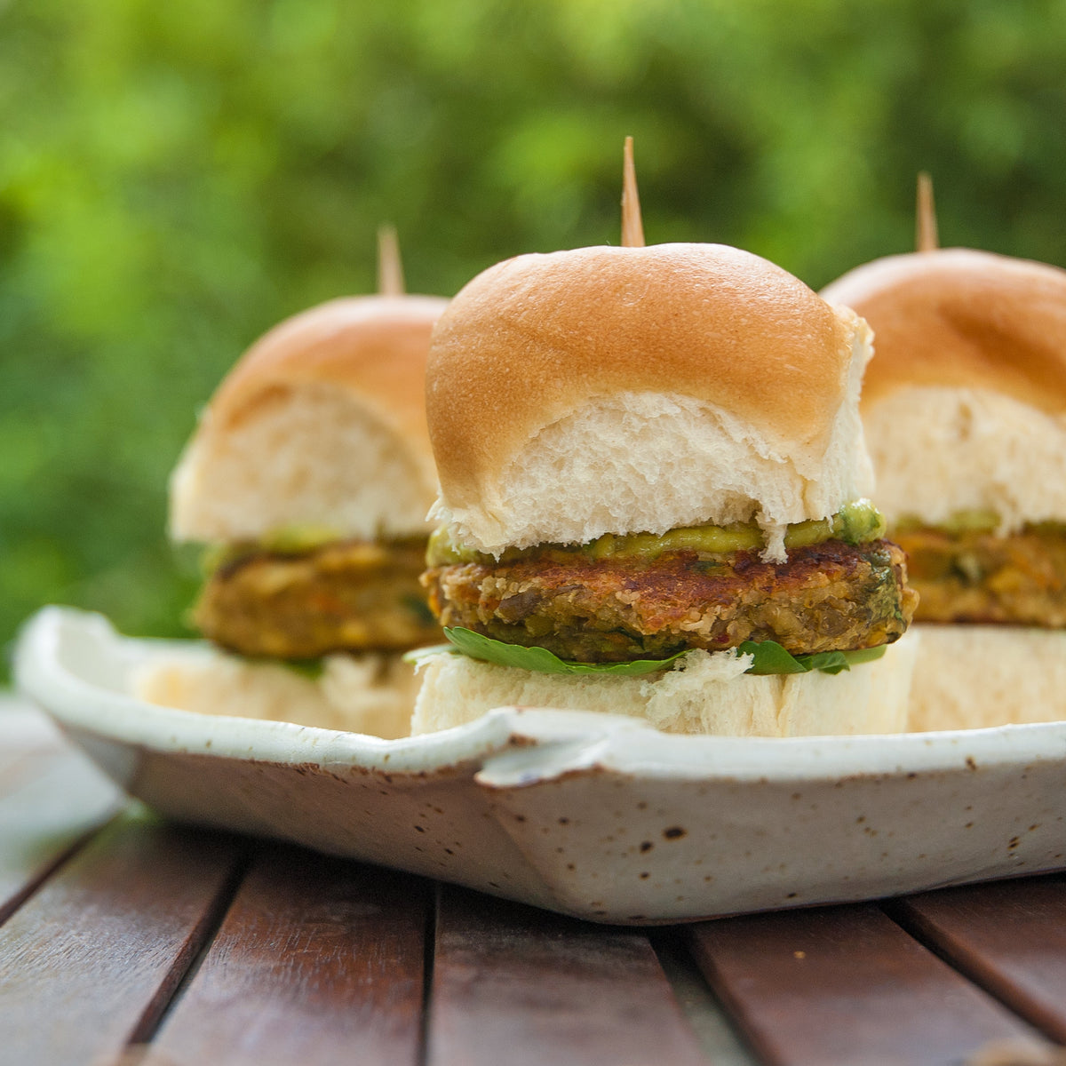 Brunch Ideas: Aloo Matar Tikki Sliders – New Indian Supermarket, Tracy