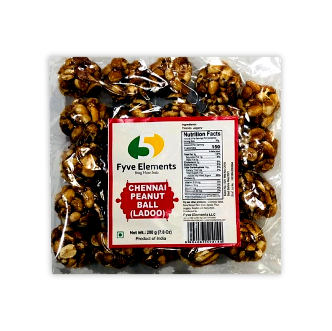 FYVE ELEMENTS CHENNAI PEANUT BALL (LADOO) – New Indian Supermarket, Tracy