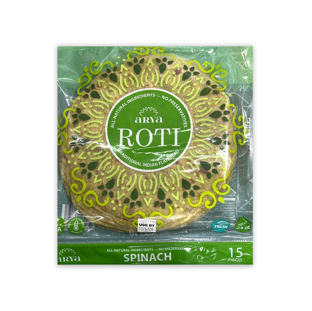 ARYA ROTI SPINACH (15 PCS) – New Indian Supermarket, Tracy