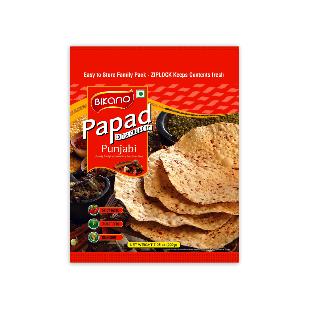 BIKANO PUNJABI PAPAD EXTRA CRUNCHY – New Indian Supermarket, Tracy