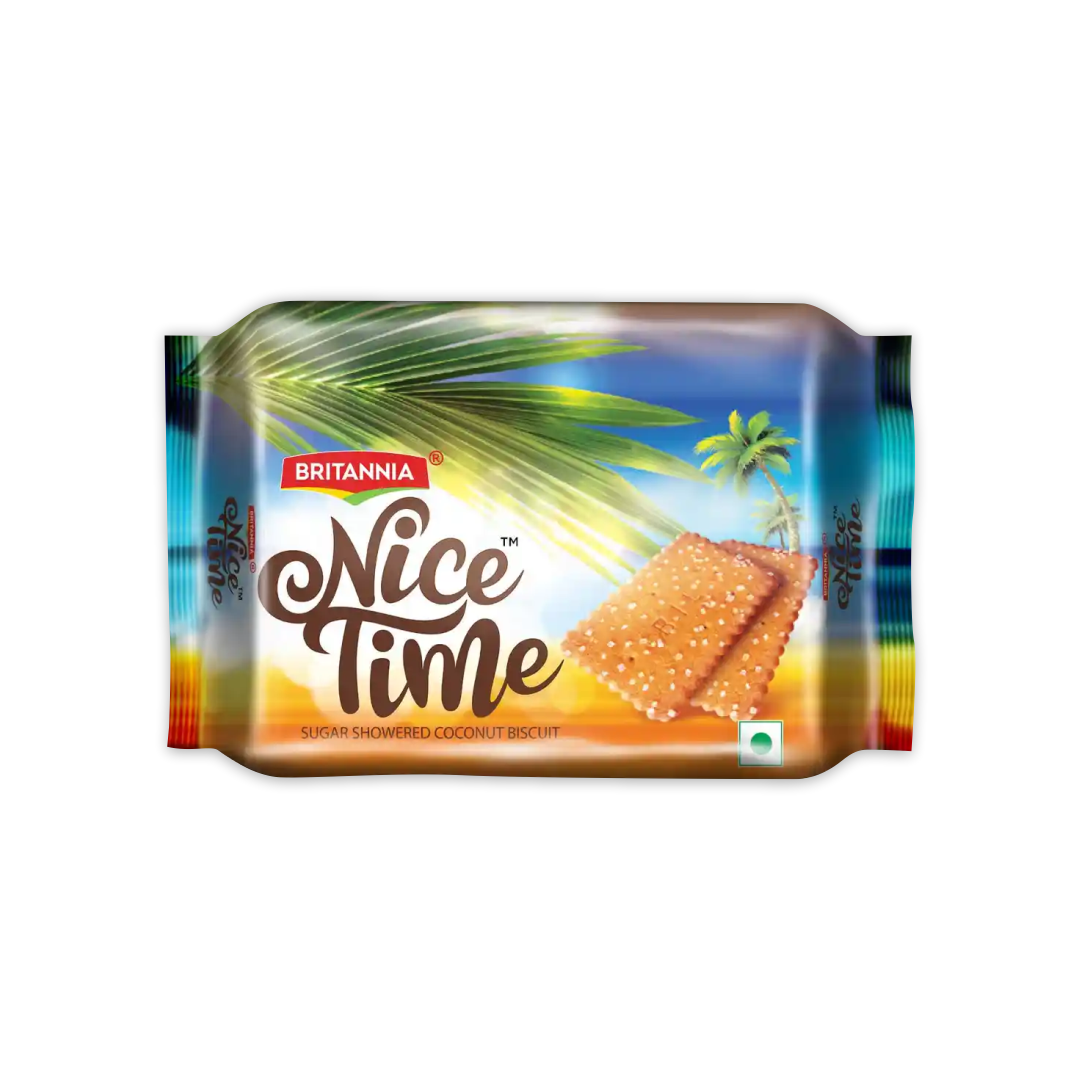 BRITANNIA NICE TIME (SUGAR SHOWERED COCONUT BISCUIT) – New Indian ...