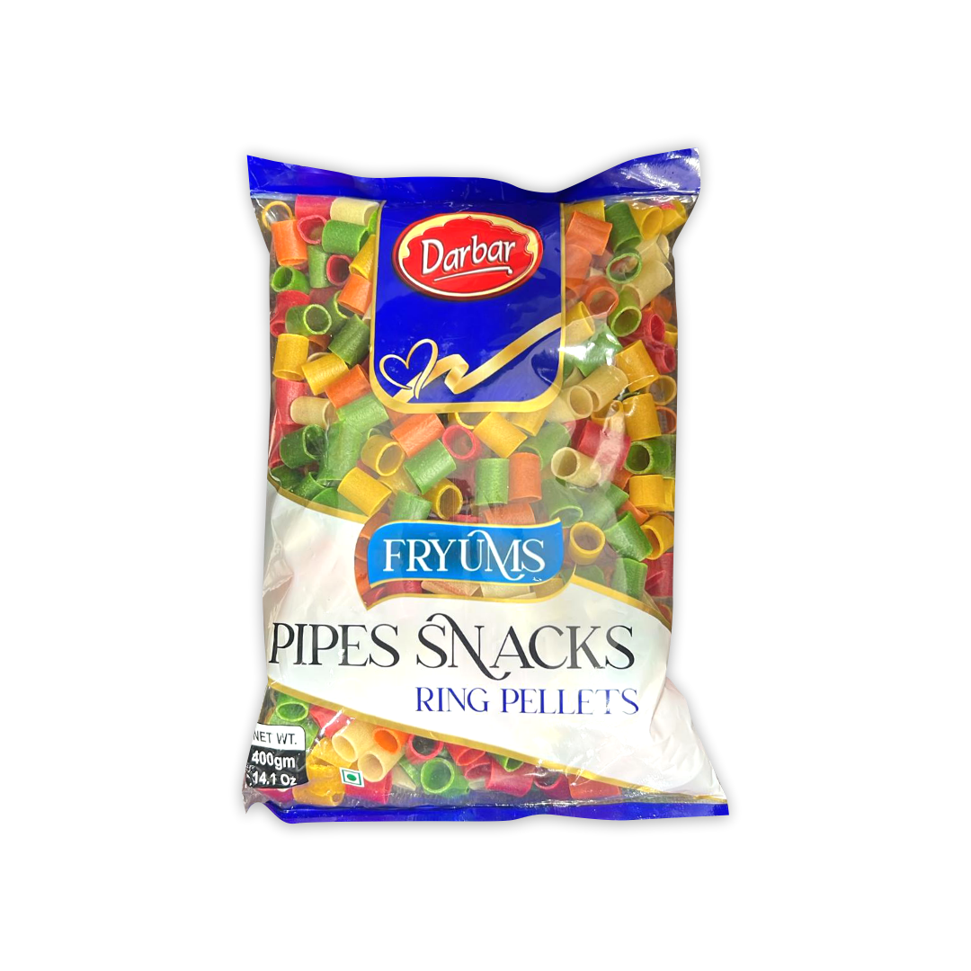 DARBAR FRYUMS PIPES SNACKS ( RING PELLETS ) – New Indian Supermarket, Tracy