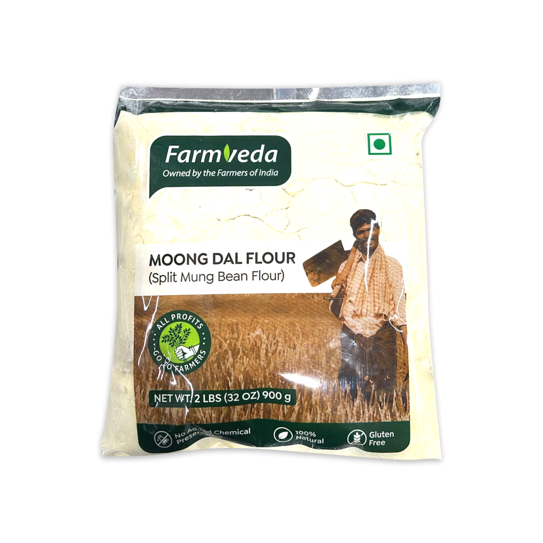 FARMVEDA MOONG DAL FLOUR (SPLIT MUNG BEAN FLOUR) – New Indian ...