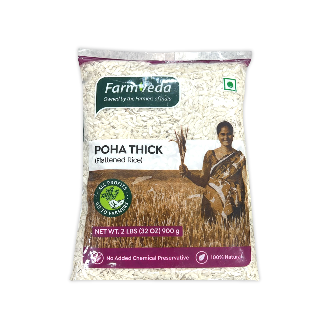 FARMVEDA POHA THICK (FLATTENED RICE) – New Indian Supermarket, Tracy