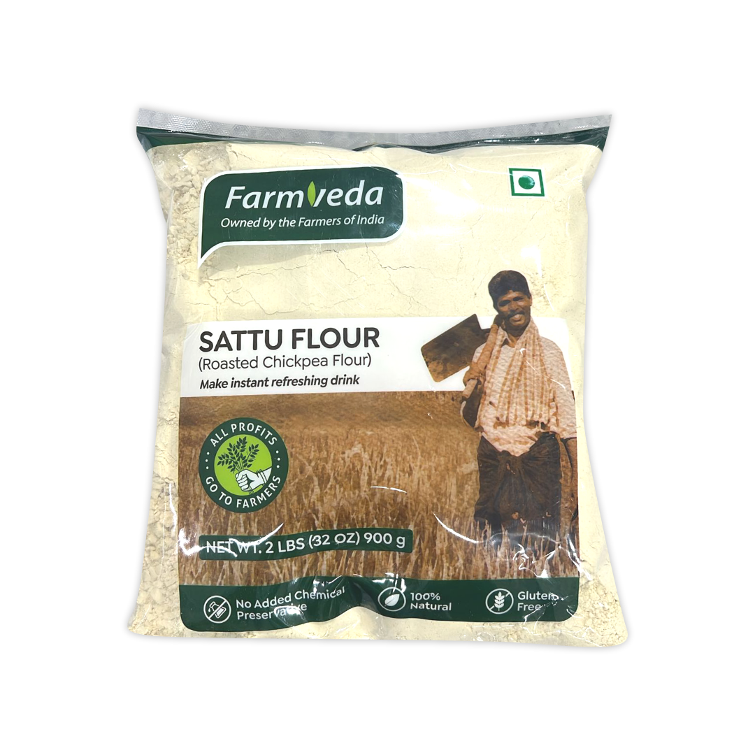 FARMVEDA SATTU FLOUR (ROASTED CHICKPEA FLOUR) – New Indian Supermarket ...
