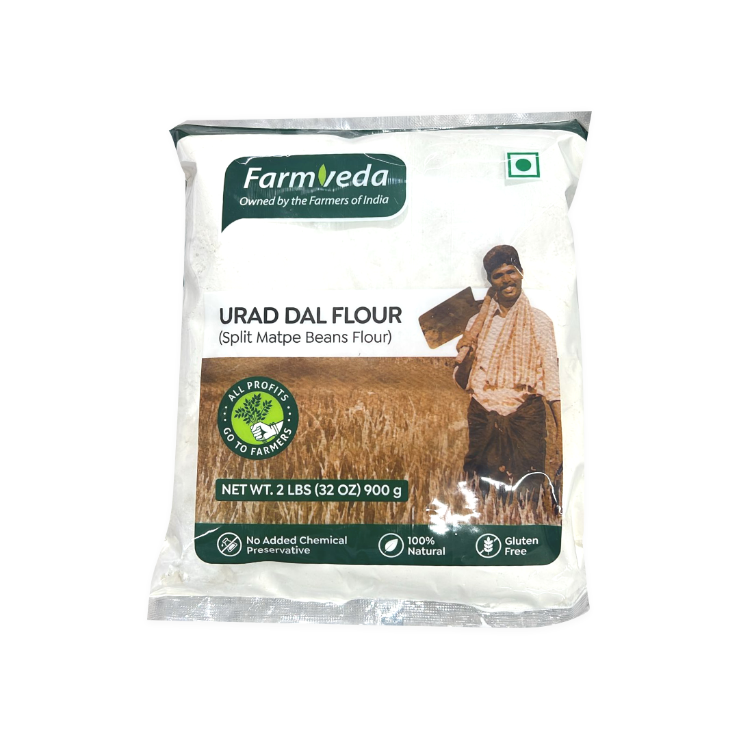 FARMVEDA URAD DAL FLOUR (SPIT MATPE BEANS FLOUR) – New Indian ...