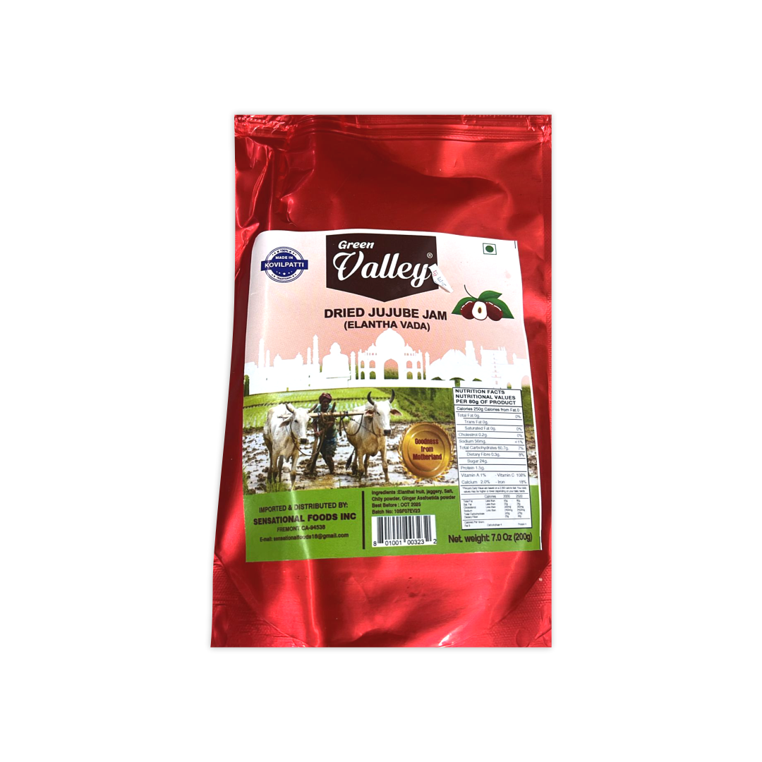 GREEN VALLEY DRIED JUJUBE JAM (ELANTHA VADA) – New Indian Supermarket ...
