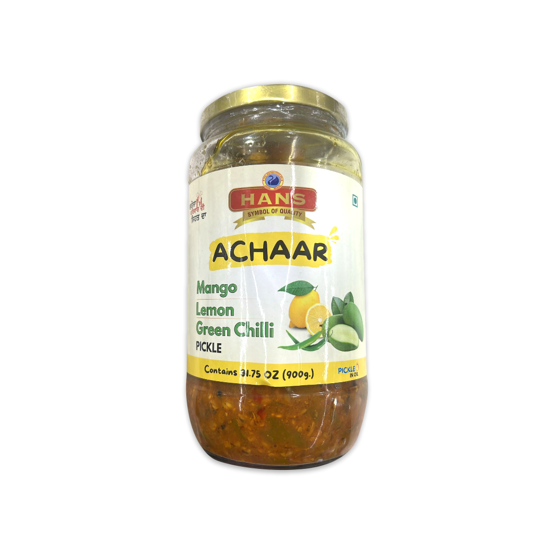 HANS ACHAAR ( MANGO LEMON GREEN CHILLI ) PICKLE – New Indian ...