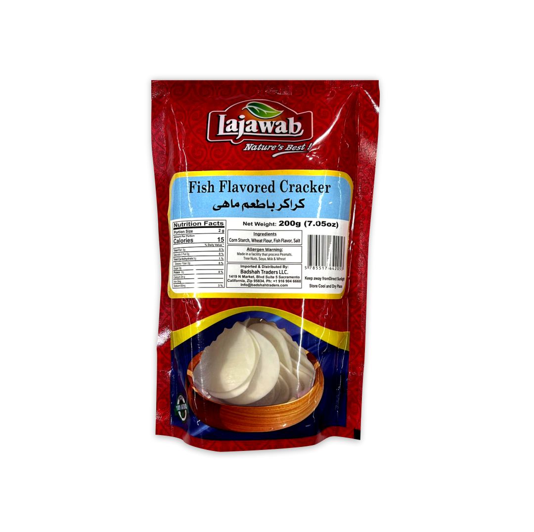 LAJAWAB NATURE S BEST FISH FLAVORED CRACKER – New Indian Supermarket, Tracy