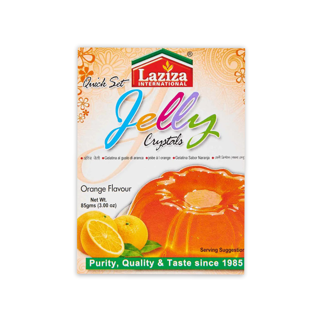 LAZIZA INTERNATIONAL JELLY CRYSTALS ORANGE FLAVOUR – New Indian ...