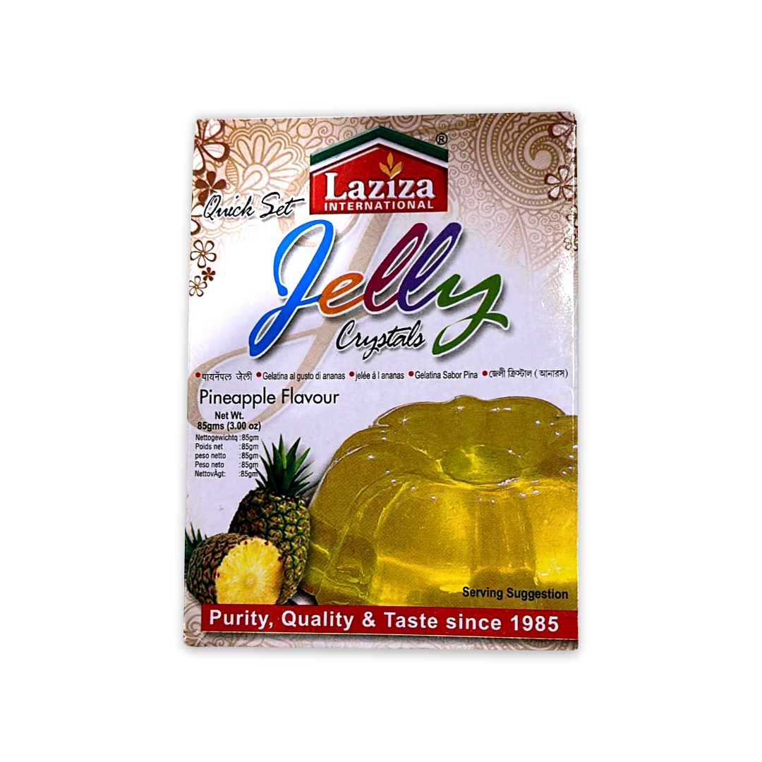 LAZIZA INTERNATIONAL JELLY CRYSTALS PINEAPPLE FLAVOUR – New Indian ...