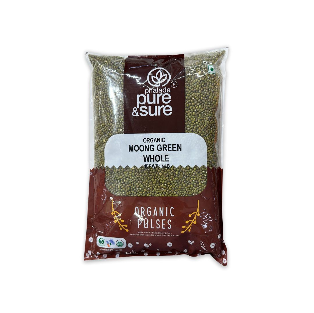 PHALADA PURE & SURE ORGANIC MOONG GREEN WHOLE – New Indian Supermarket ...