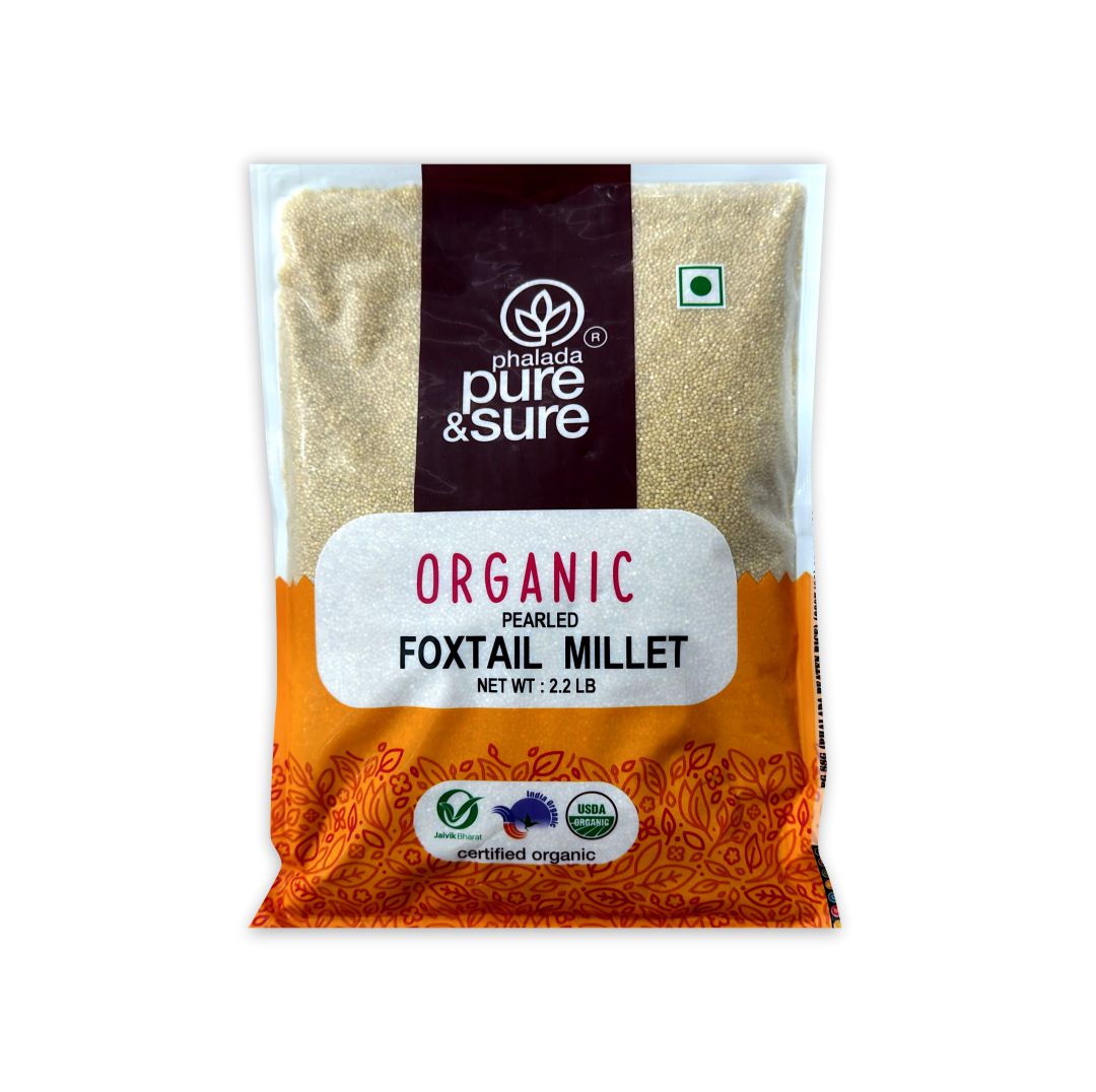 PHALADA PURE & SURE ORGANIC PEALED FOXTAIL MILLET – New Indian ...