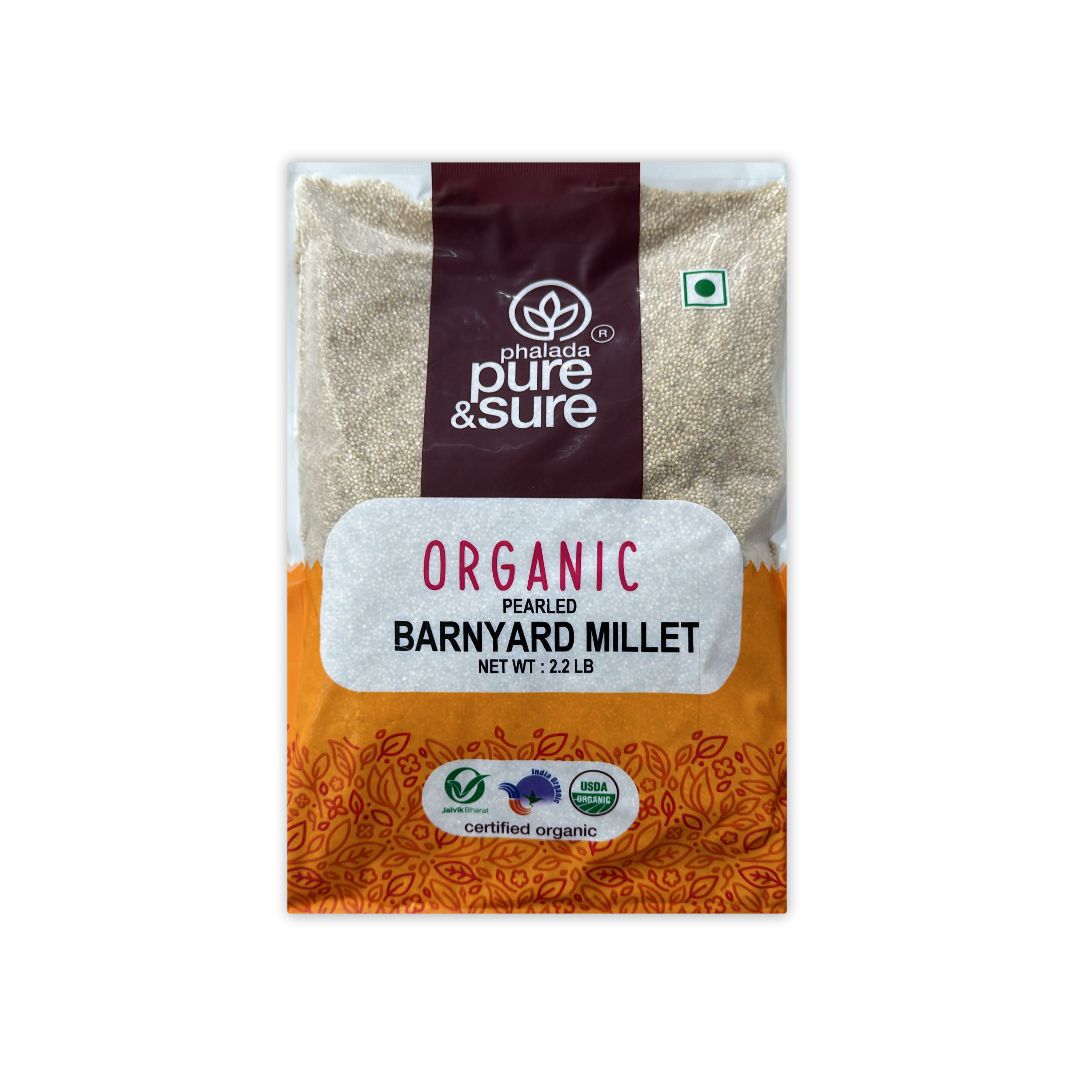PHALADA PURE & SURE ORGANIC PEARLED BARNYARD MILLET – New Indian ...