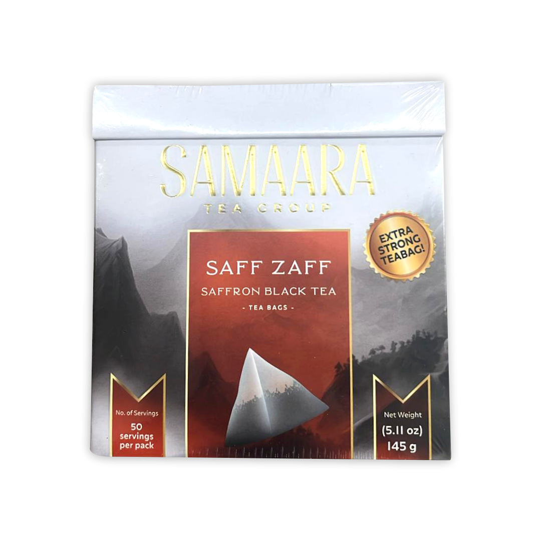SAMAARA SAFF ZAFF SAFFRON BLACK TEA ( TEA BASGS ) – New Indian ...