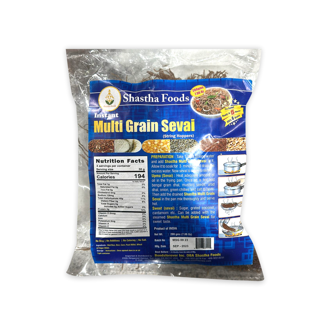 SHASTHA FOODS MULTI GRAIN SEVAI – New Indian Supermarket, Tracy