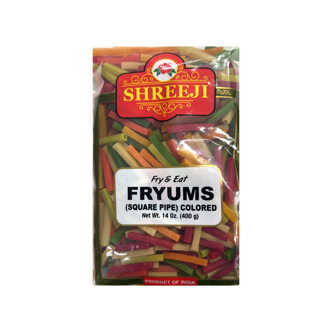 SHREEJI FRYUMS (SQUARE PIPE) COLORED – New Indian Supermarket, Tracy