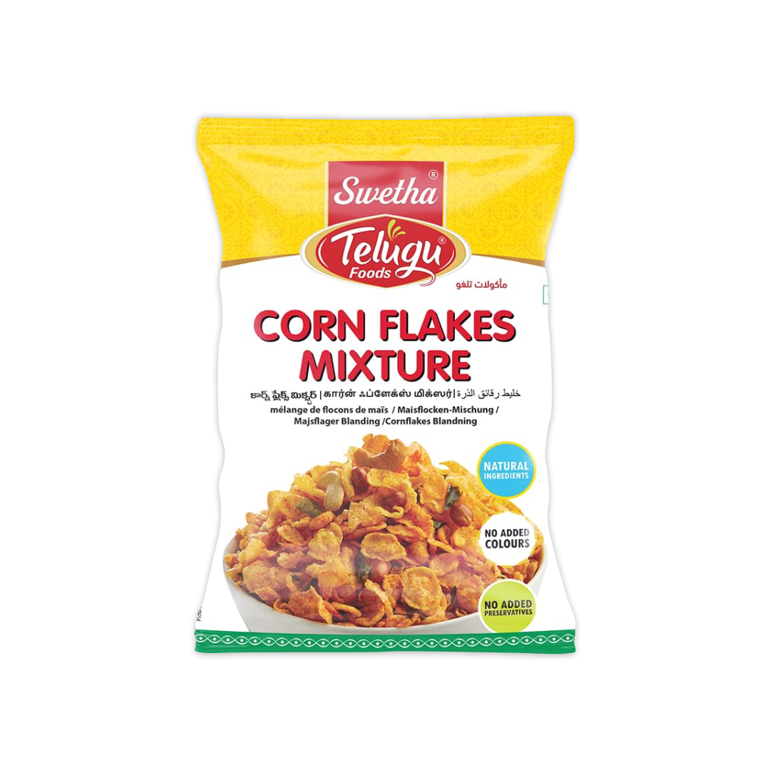 SWETHA TELUGU FOODS CORN FLAKES MIXTURE – New Indian Supermarket, Tracy