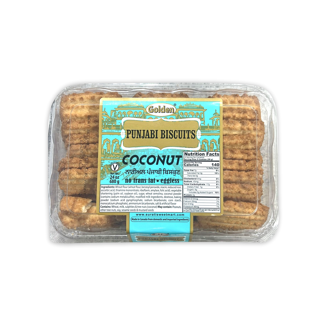 GOLDEN PUNJABI BISCUITS COCONUT – New Indian Supermarket, Tracy