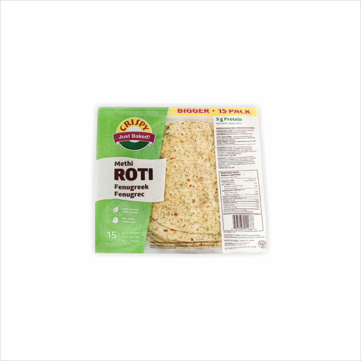 CRISPY METHI ROTI FENUGREEK 15PCS – New Indian Supermarket, Tracy
