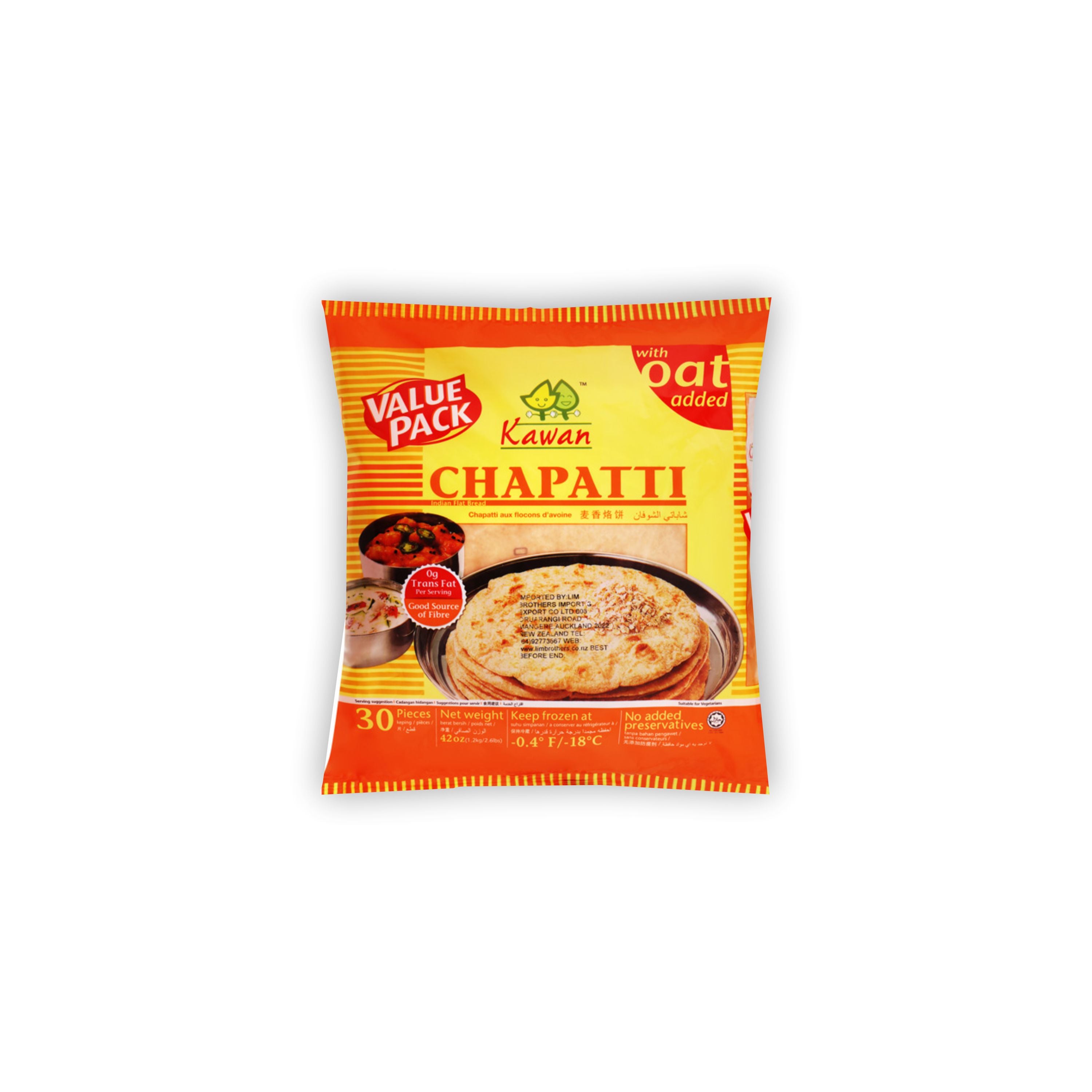 KAWAN OATS ADDED CHAPATTI 30PCS – New Indian Supermarket, Tracy