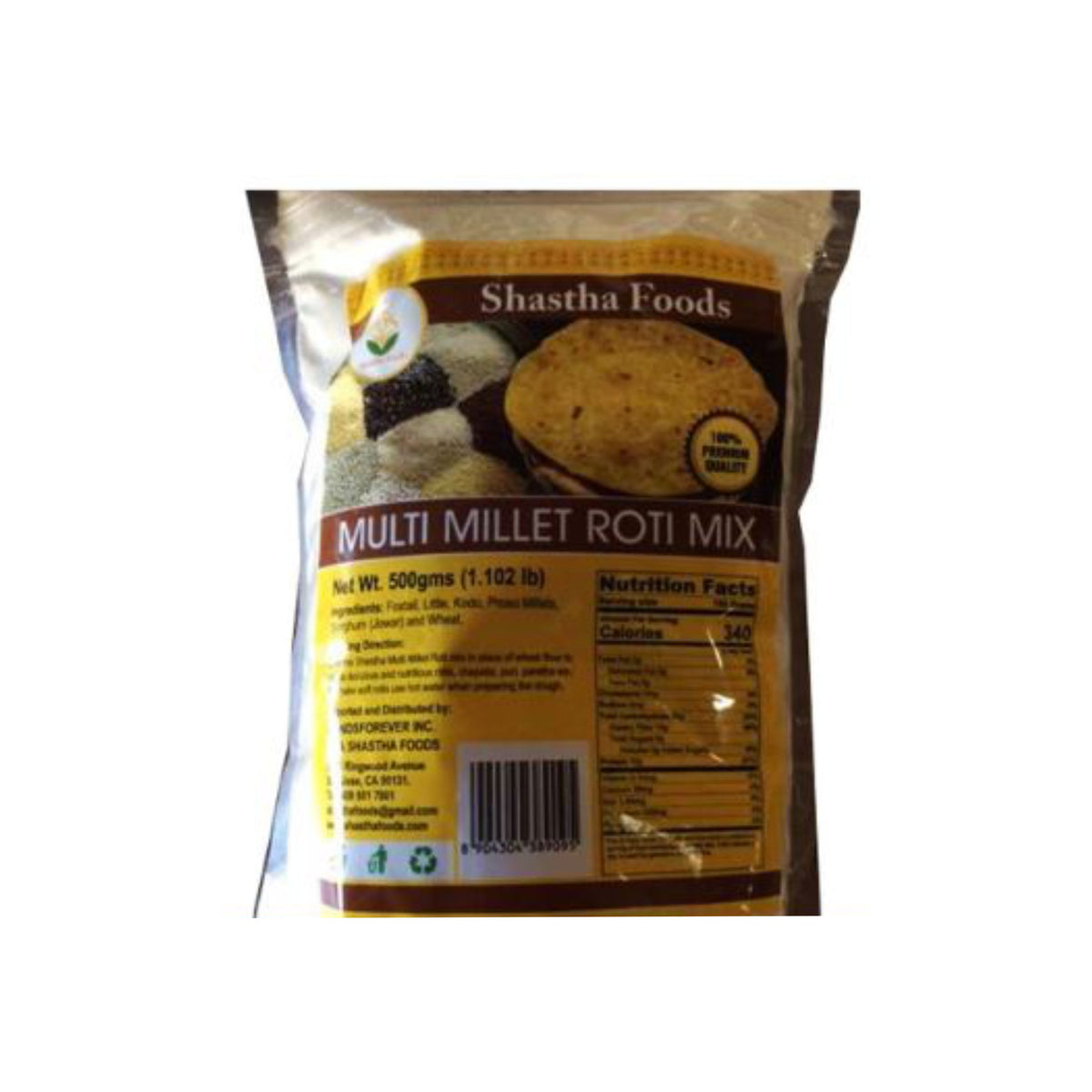 SHASTHA FOODS MULTI MILLET ROTI MIX – New Indian Supermarket, Tracy