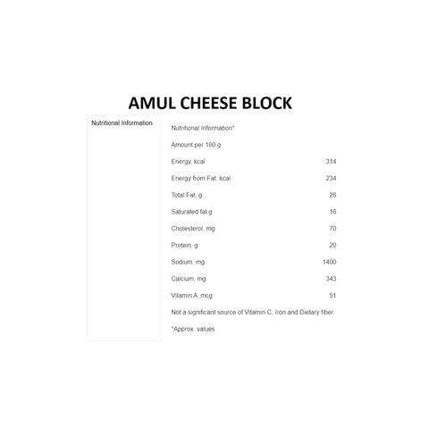 AMUL CHEESE BLOCK – New Indian Supermarket, Tracy