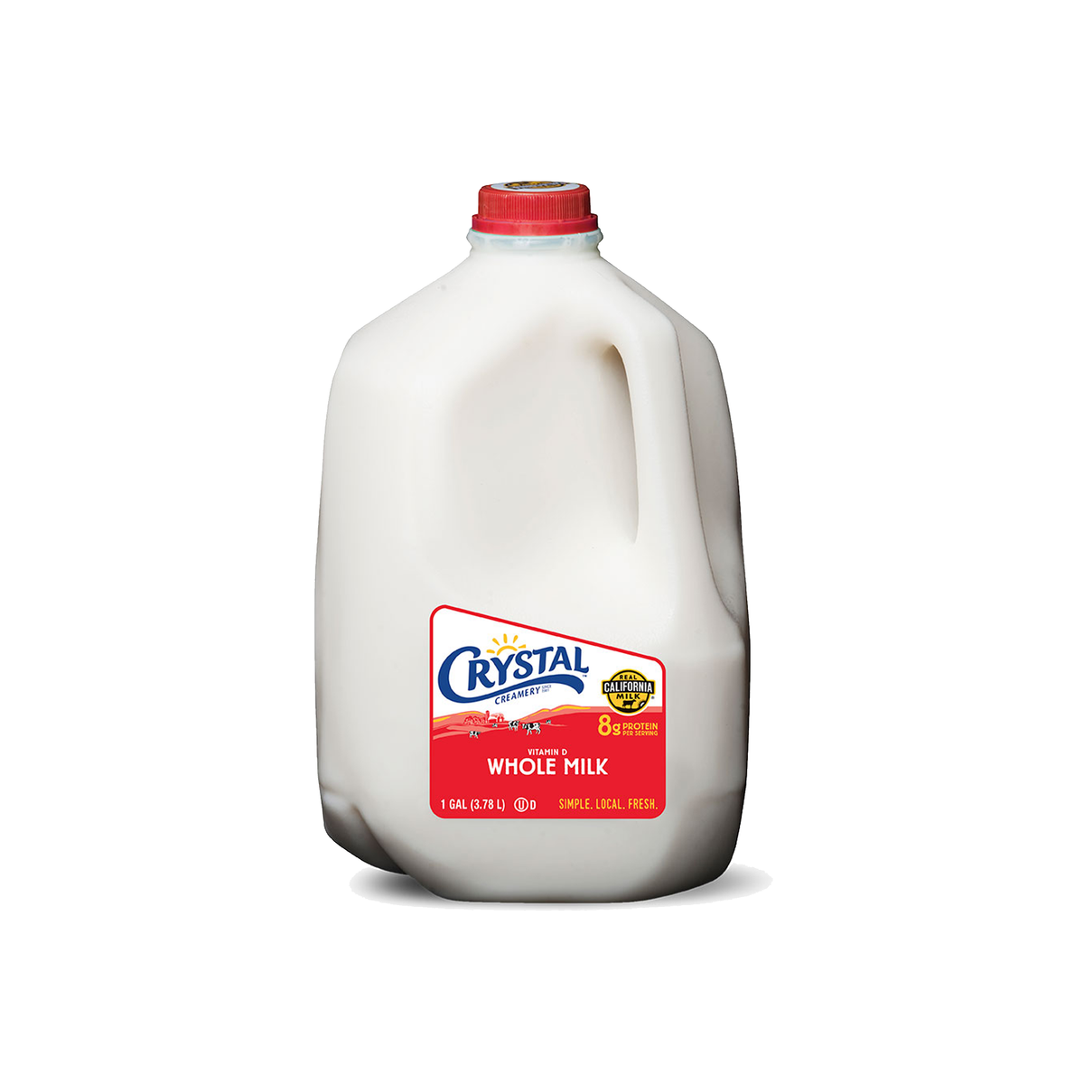 CRYSTAL CREAMERY WHOLE MILK 1 GALLON – New Indian Supermarket, Tracy