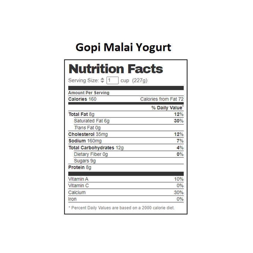 GOPI MALAI WHOLE MILK YOGURT – New Indian Supermarket, Tracy